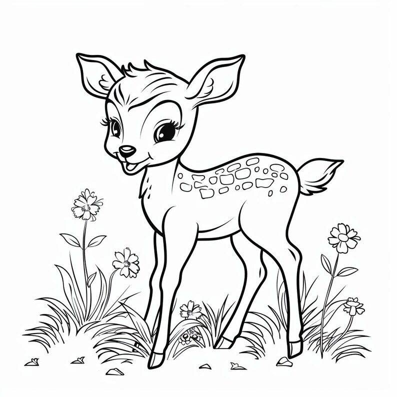 Fun Animals. Coloring Page for Kids. - Etsy