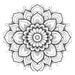 Mandala Flower. Coloring Page for Adults and Teens - Etsy