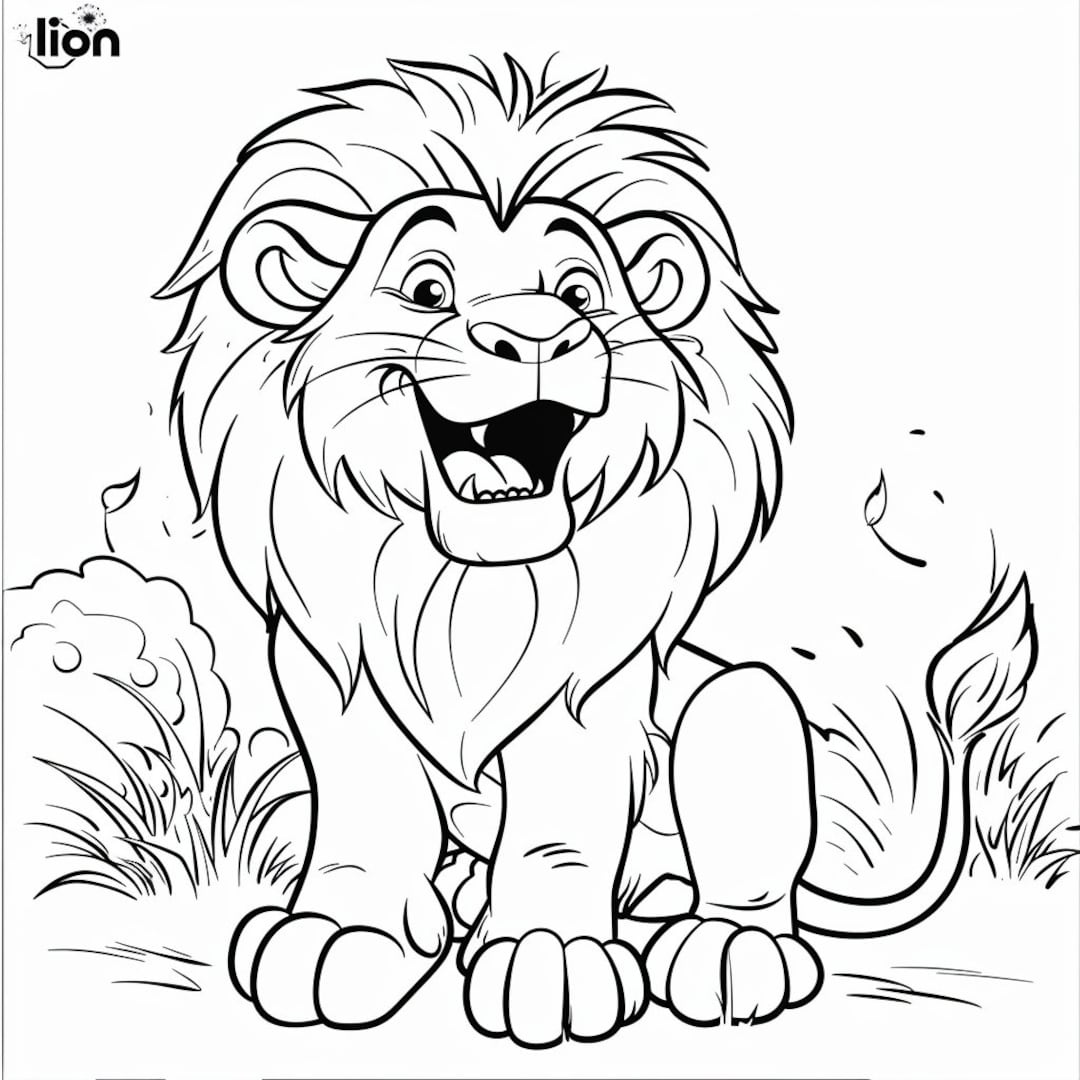 Fun Animals. Coloring Page for Kids. - Etsy