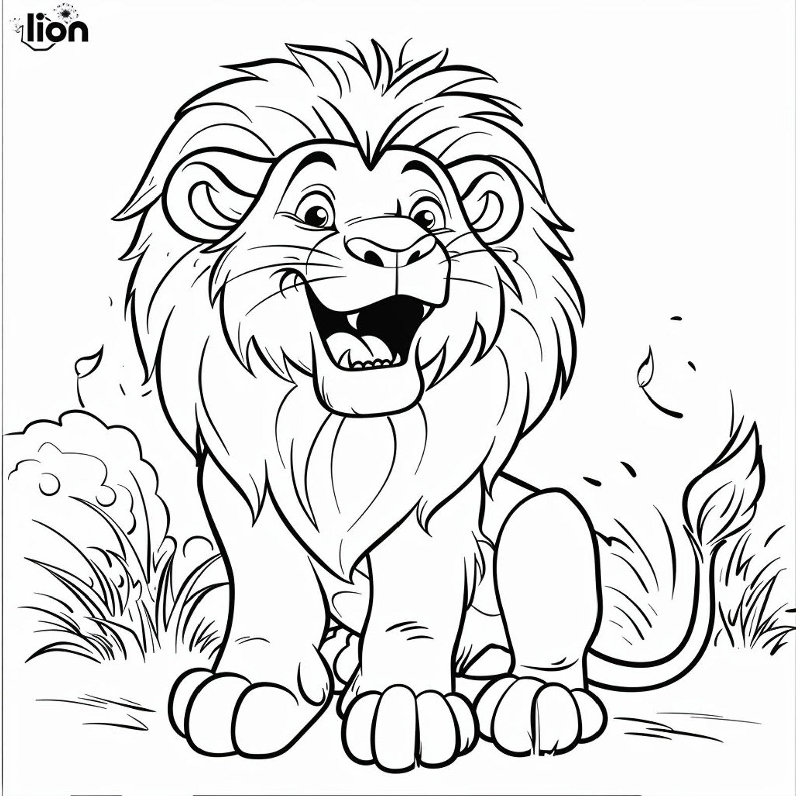 Fun Animals. Coloring Page for Kids. - Etsy