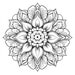 Mandala Flower. Coloring Page for Adults and Teens - Etsy