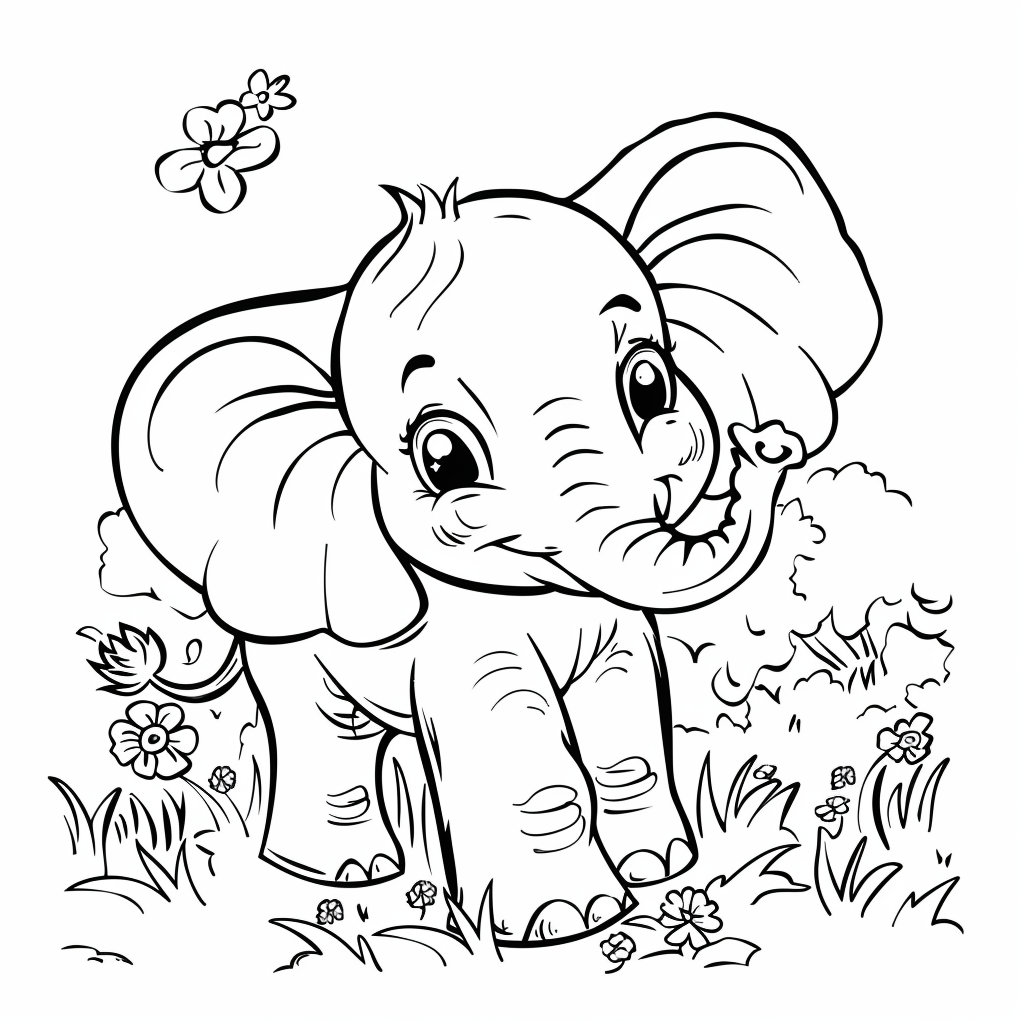 Fun Animals. Coloring Page for Kids. - Etsy