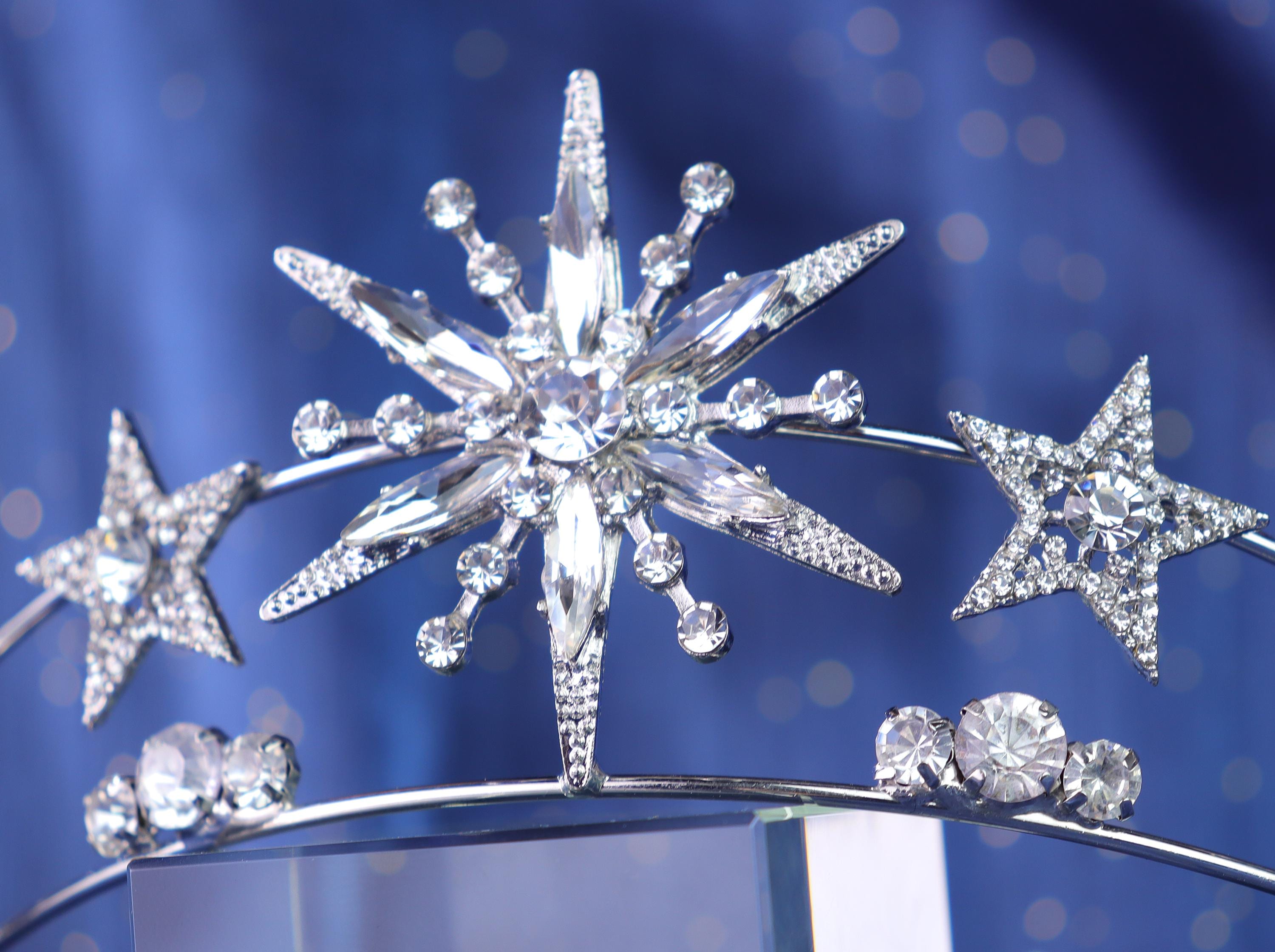 Handmade Star Headpiece, Celestial Wedding Accessory, Crystal Wedding ...