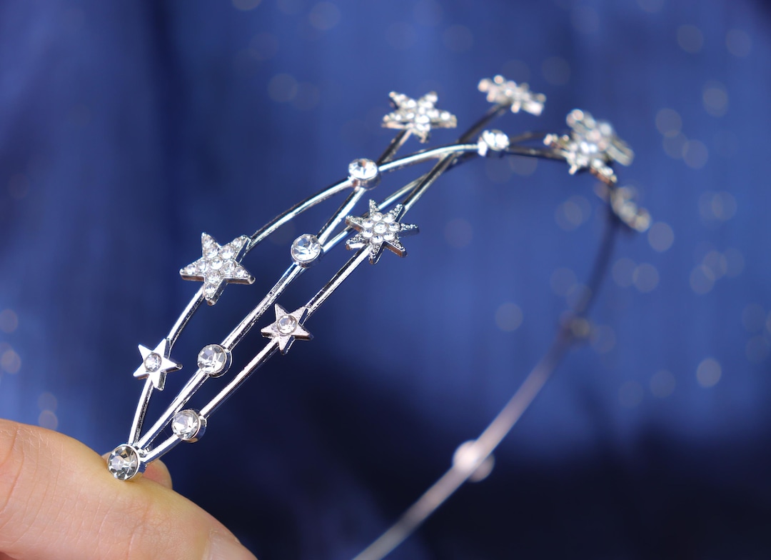 Handmade Star Wedding Crown,crystal Star Tiara Bridal Crown, Bridal ...