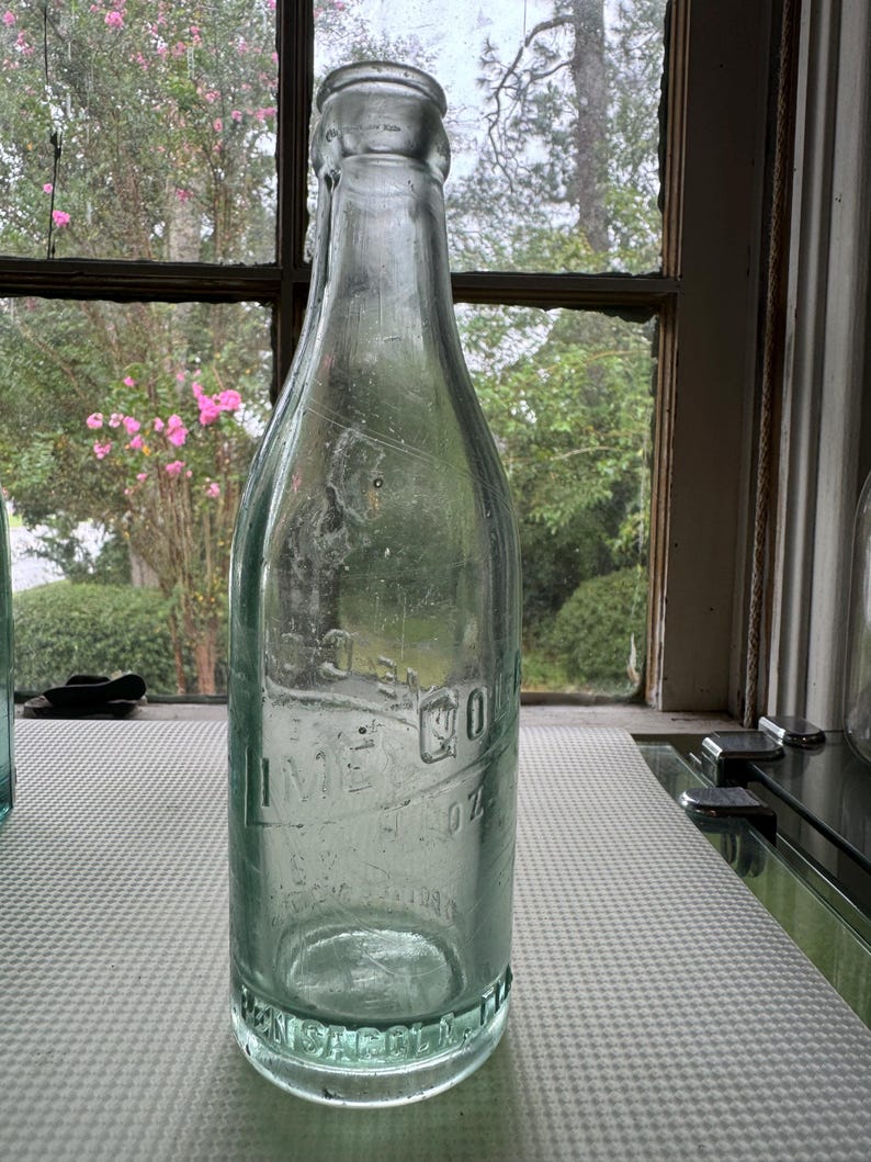 Lime Cola 6 1/2 Fl. Oz. Pensacola, Fla. Bottle - Etsy
