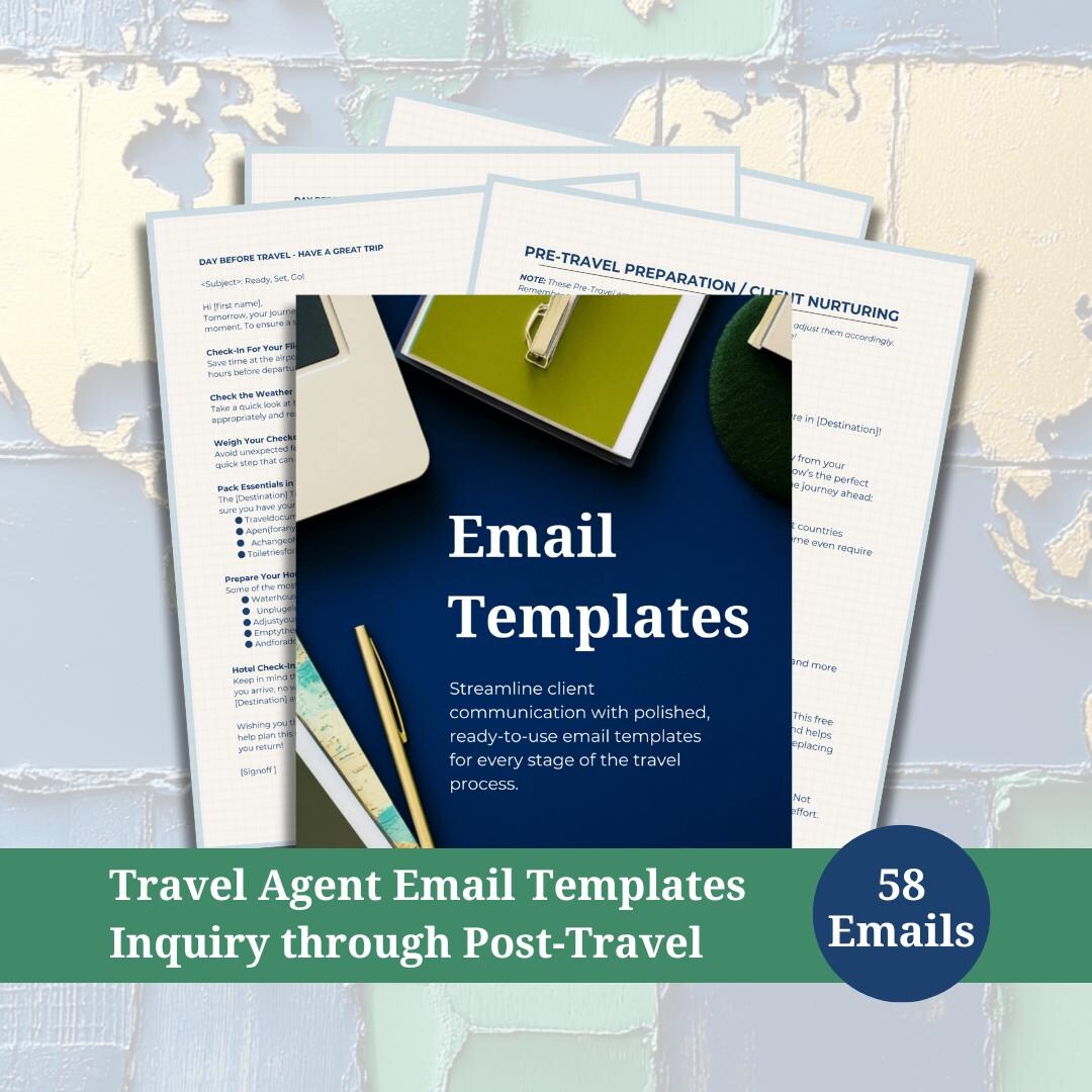 Travel Agent Email Templates | 58 Pre-written Emails for Travel ...