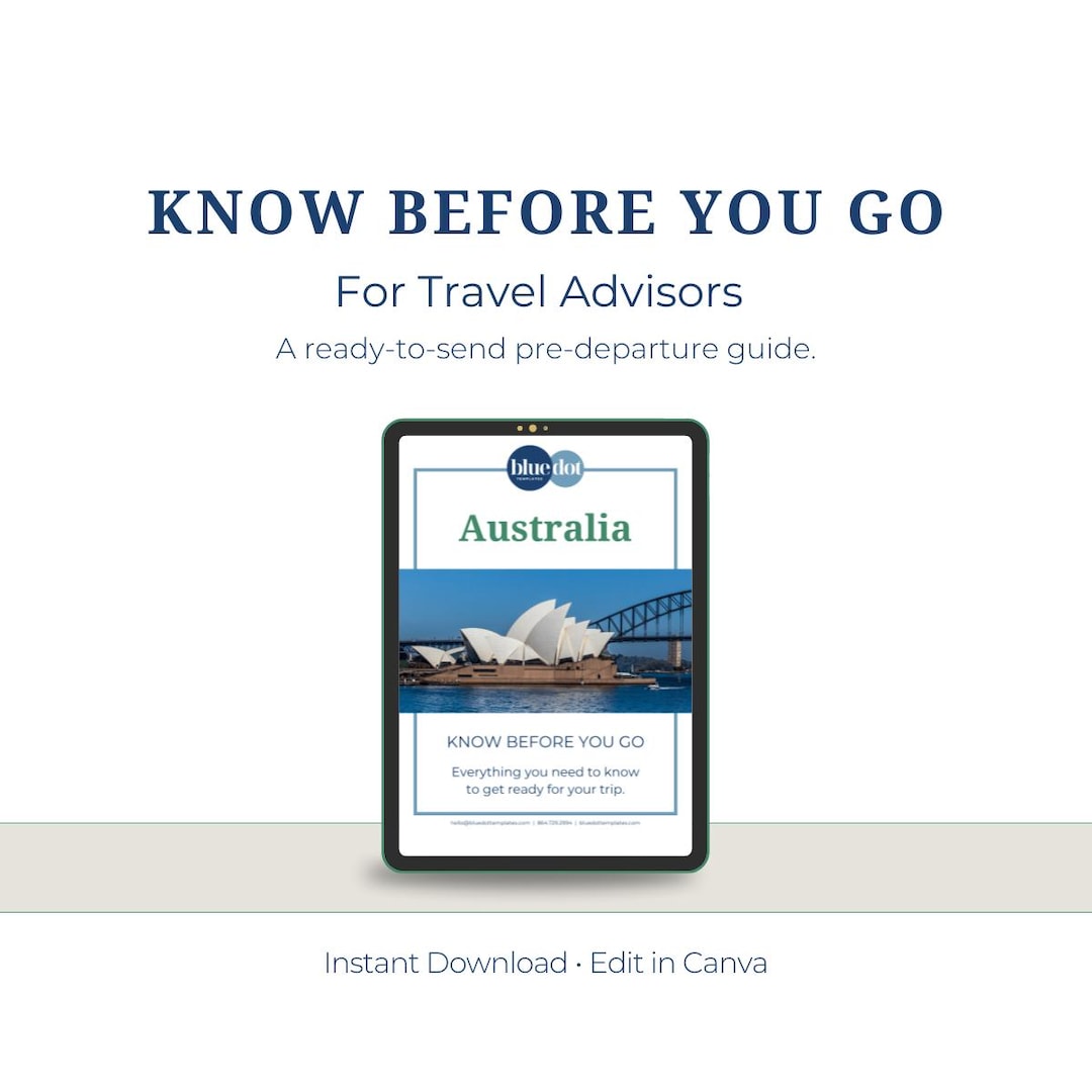 Australia Know Before You Go Guide for Agents: Customizable Client ...