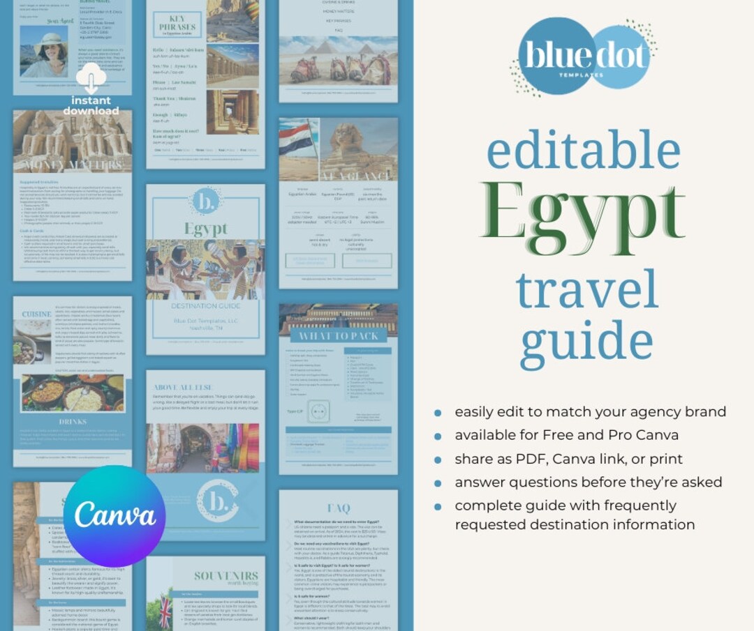 EGYPT: Done-for-you Travel Guide for Travel Agents, FIT Travel Advisors ...