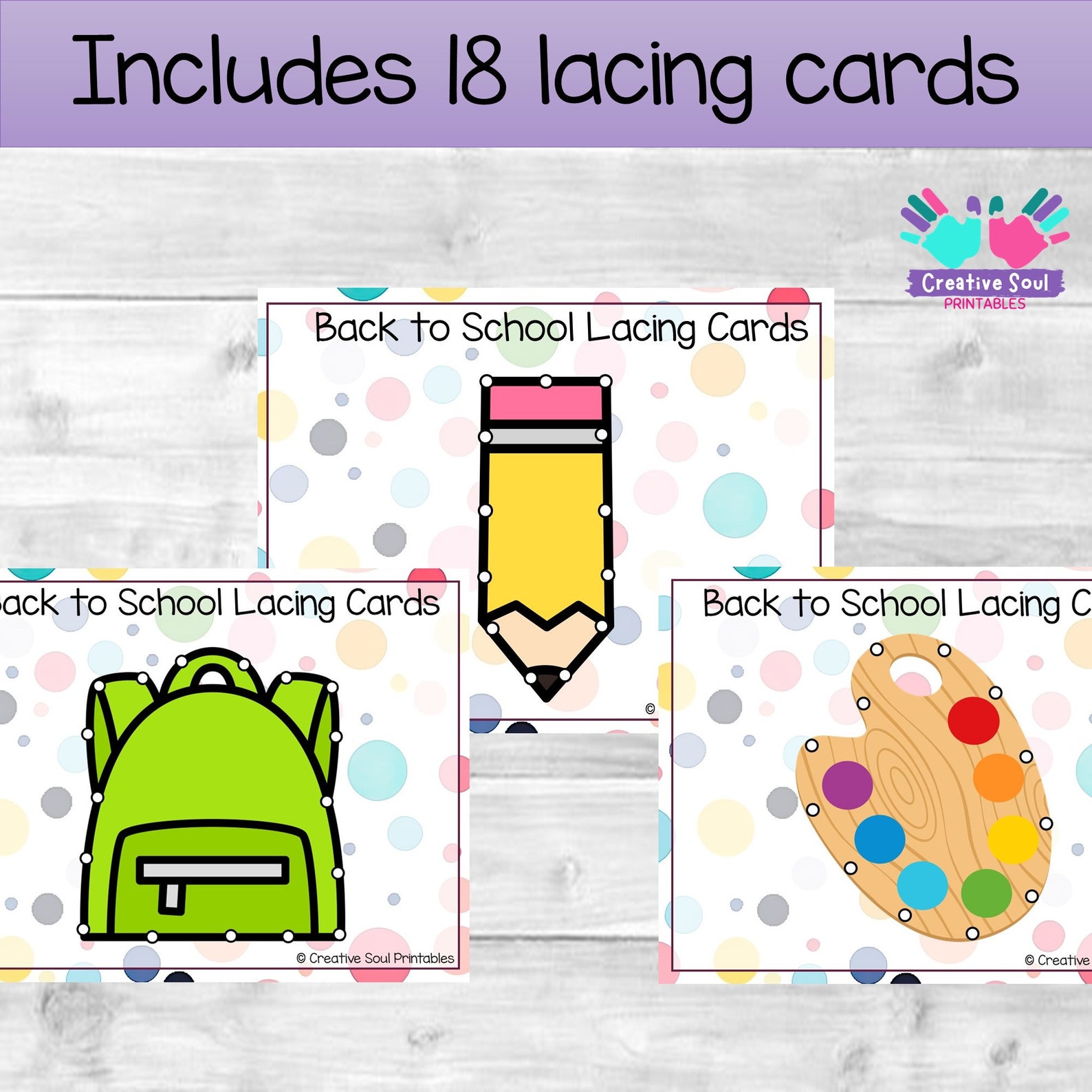 Back to School Lacing Cards for Motor Skill Practice - Etsy