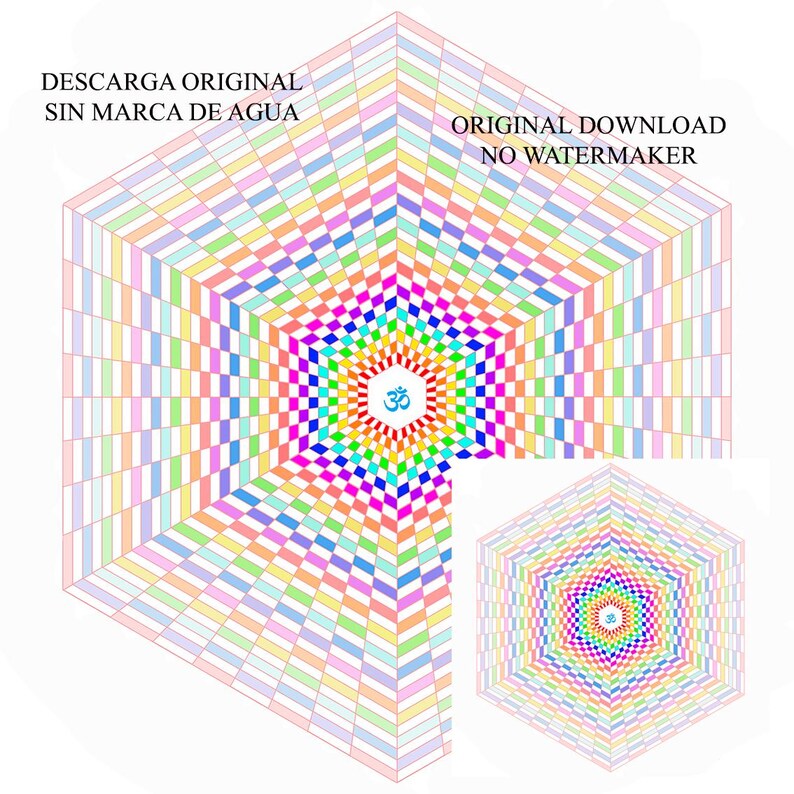 Mandala Pranic Generator Rainbow Hexagon Sacred Geometry / Prana ...