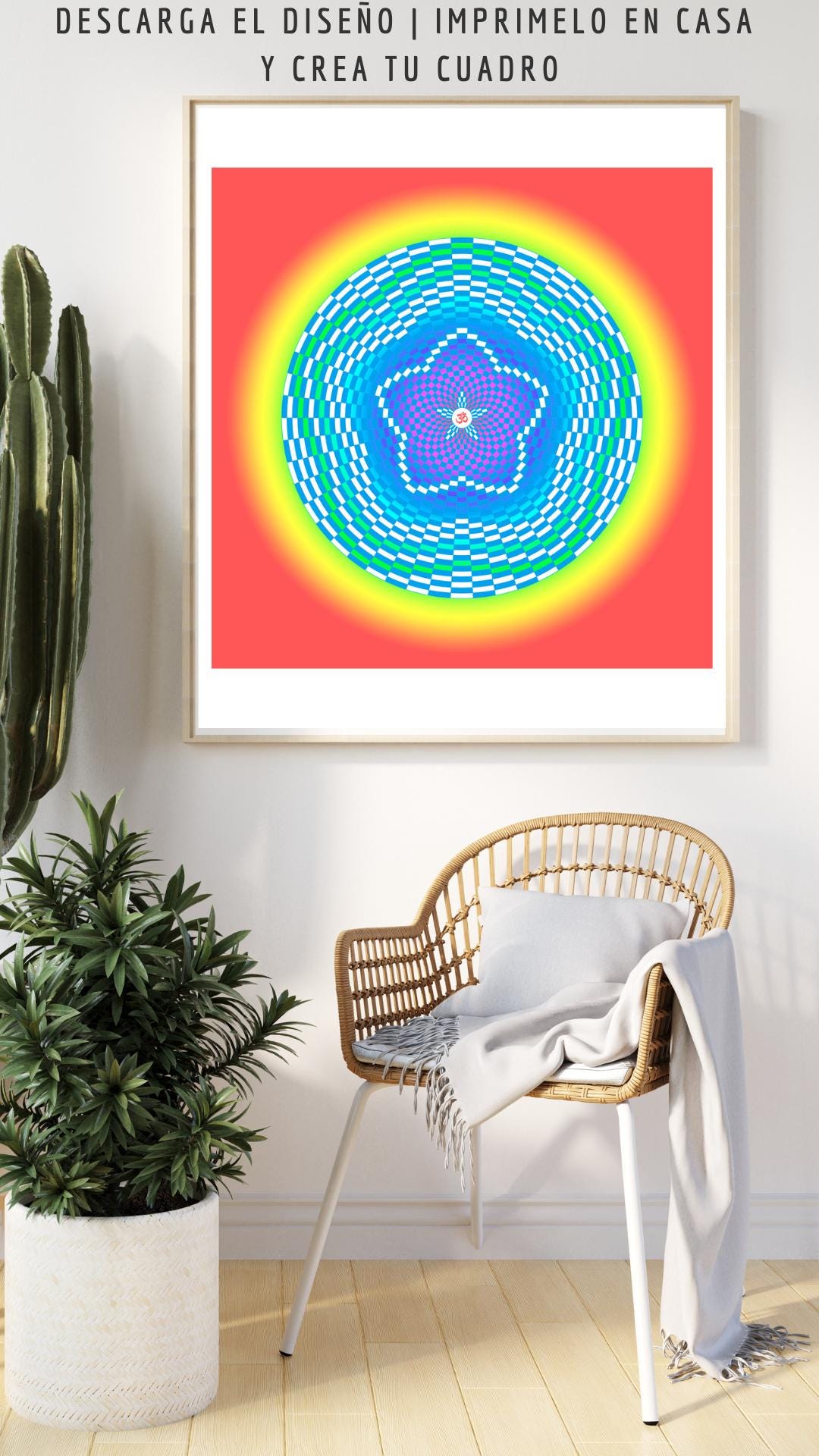 Sacred Penta Flower Mandala – Medium Geometric Energy Art for Healing ...