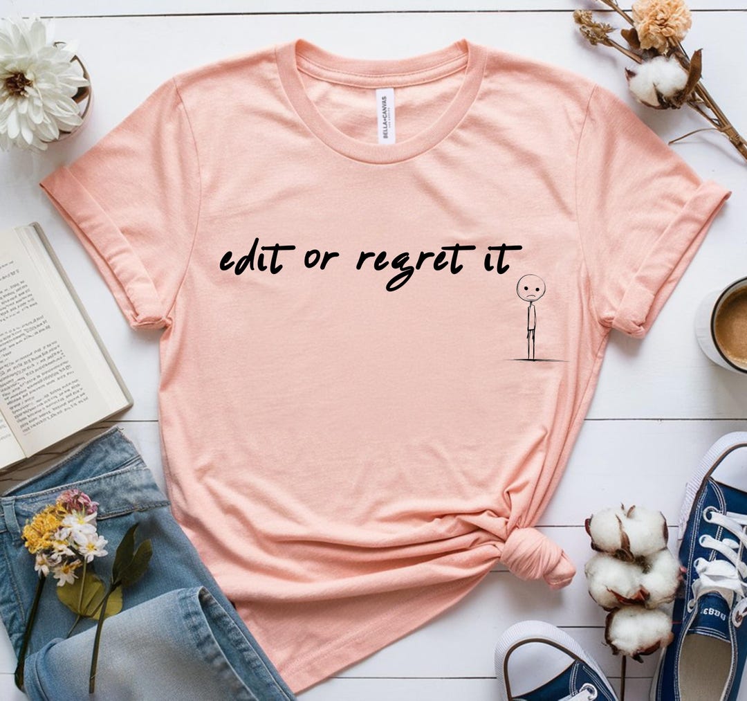 Edit or Regret It, Funny Grammar Shirt, English Teacher Shirt, Editor ...