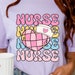 Groovy Retro Nurse Quotes & Doodles PNG | Pastel Nurse Life Gift | Can ...