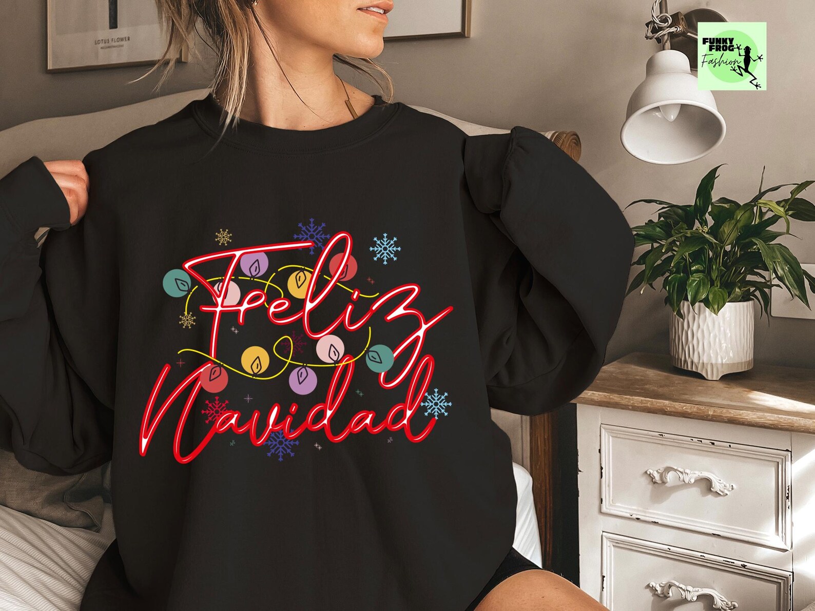 Feliz Navidad Sweatshirt, Spanish Christmas Shirt - Etsy
