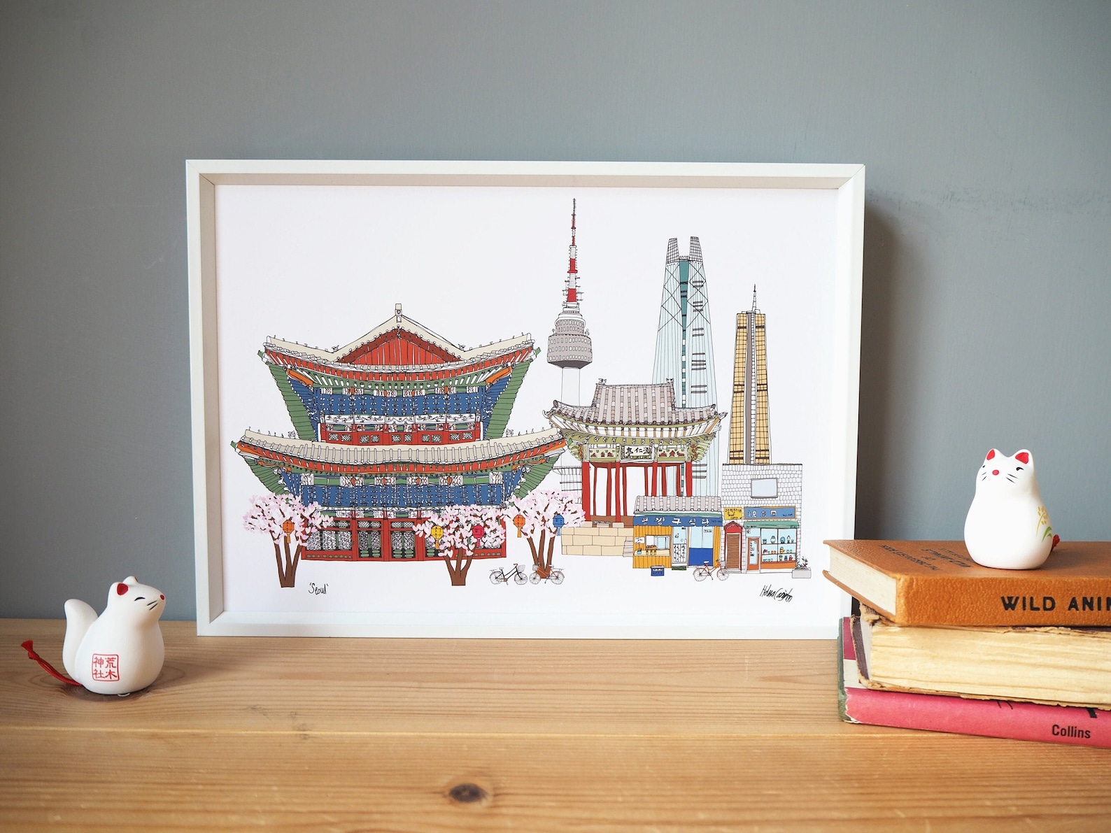 Seoul Skyline Art Print A3 - Seoul Cityscape - Seoul Gift - Etsy