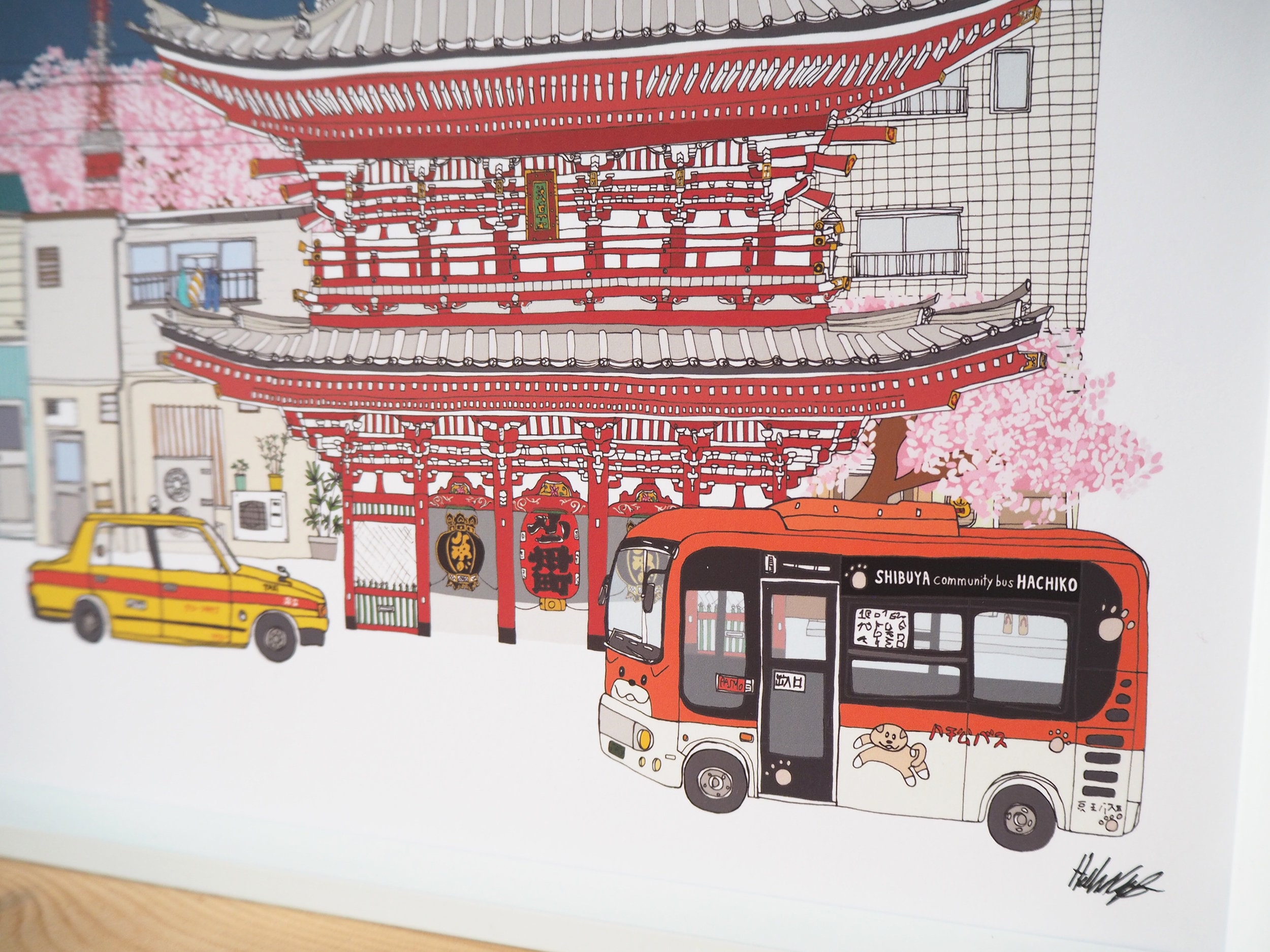 Tokyo Personalised A4 Print Tokyo Gift | Etsy