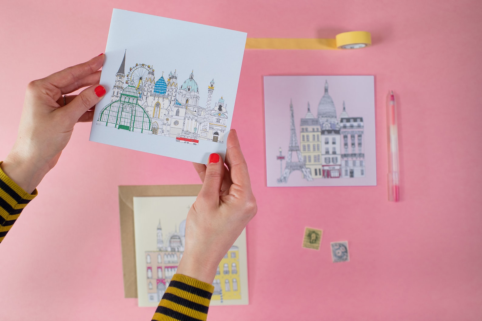 Vienna Greetings Card - Vienna Print - Anniversary Card - Engagement ...