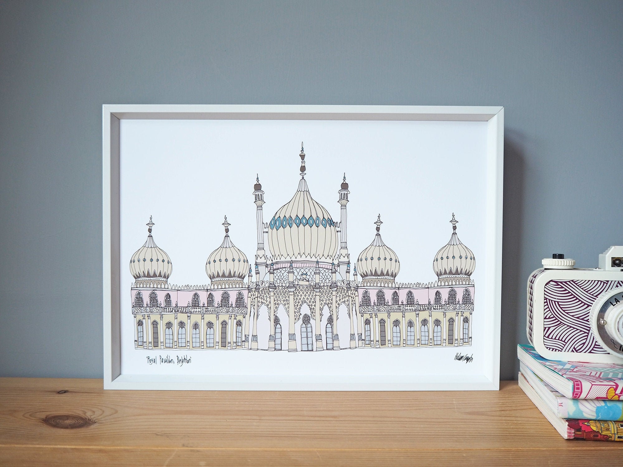 Royal Pavilion Brighton Print A3 - Brighton Landmarks - Brighton Art ...