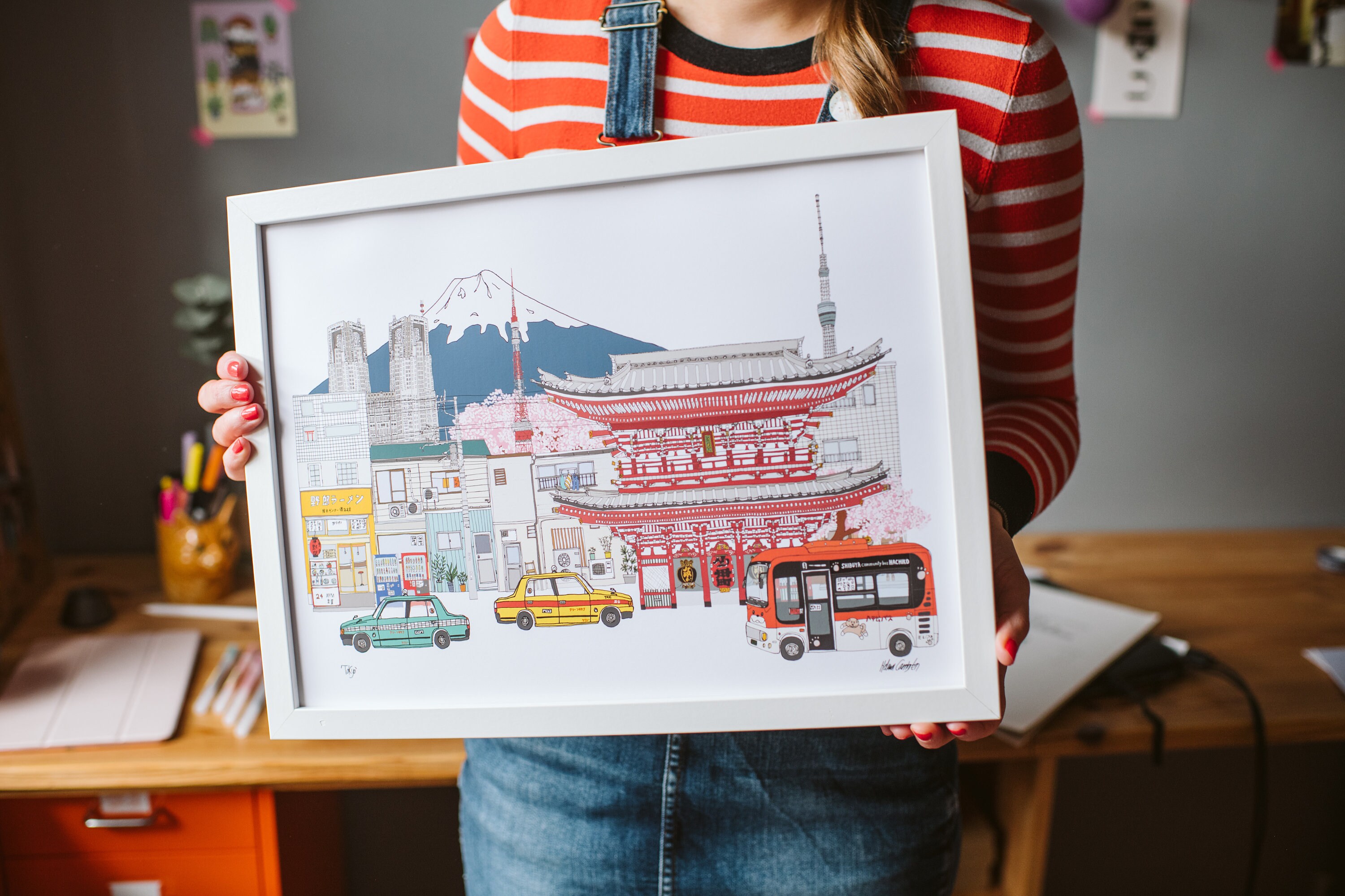 Tokyo Print A3 Tokyo Cityscape Art Print | Etsy