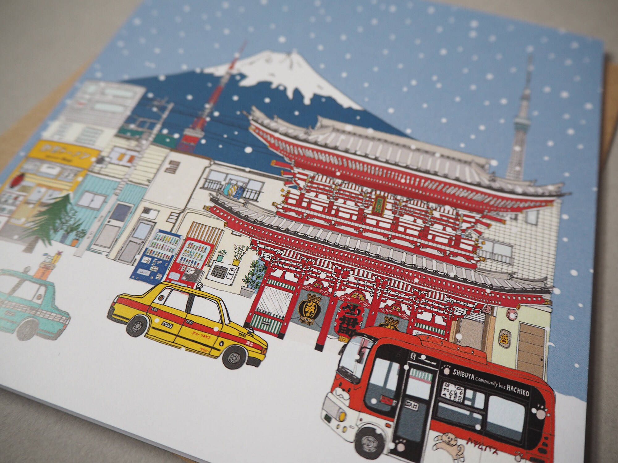 Tokyo Christmas Card Tokyo Skyline Tokyo Holiday Card | Etsy