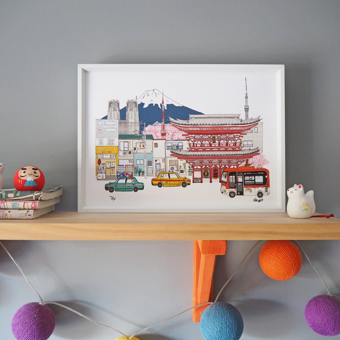 Tokyo Print A4 Print Tokyo Skyline Art Print Japan Print | Etsy UK