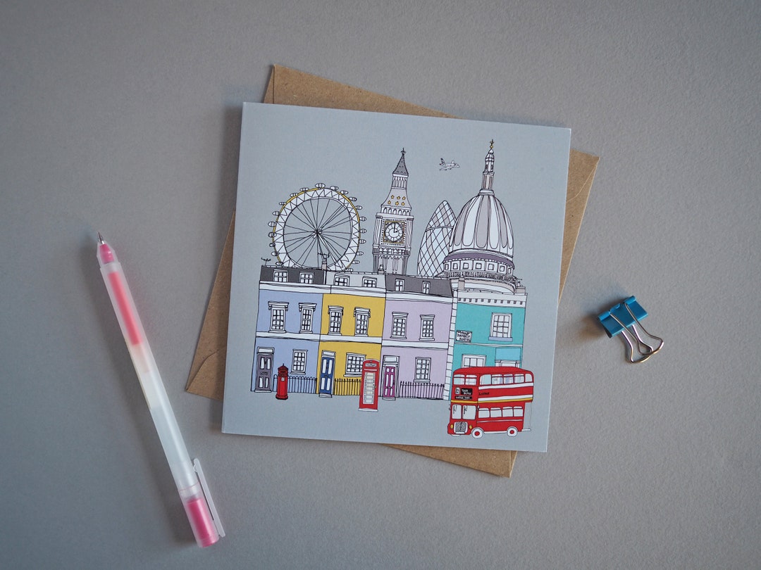 London Greetings Card - London Cityscape - London Gift - London ...