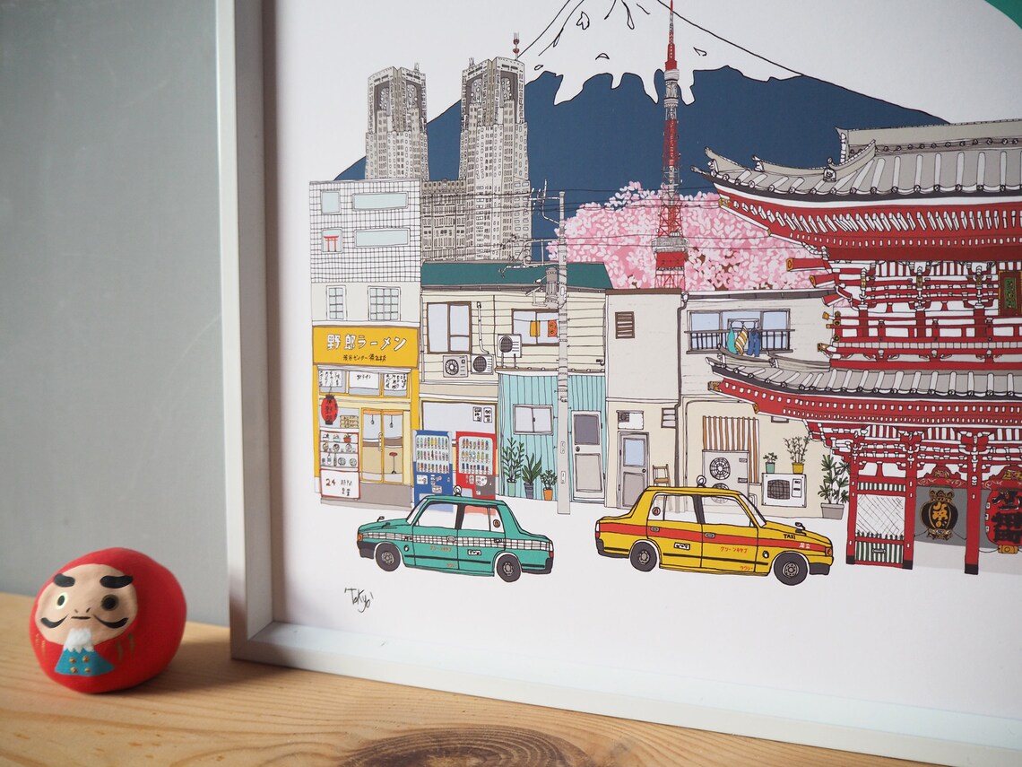 Tokyo Personalised A4 Print - Tokyo Gift - Etsy