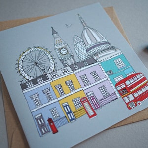 London Greetings Card - London Cityscape - London Gift - London ...