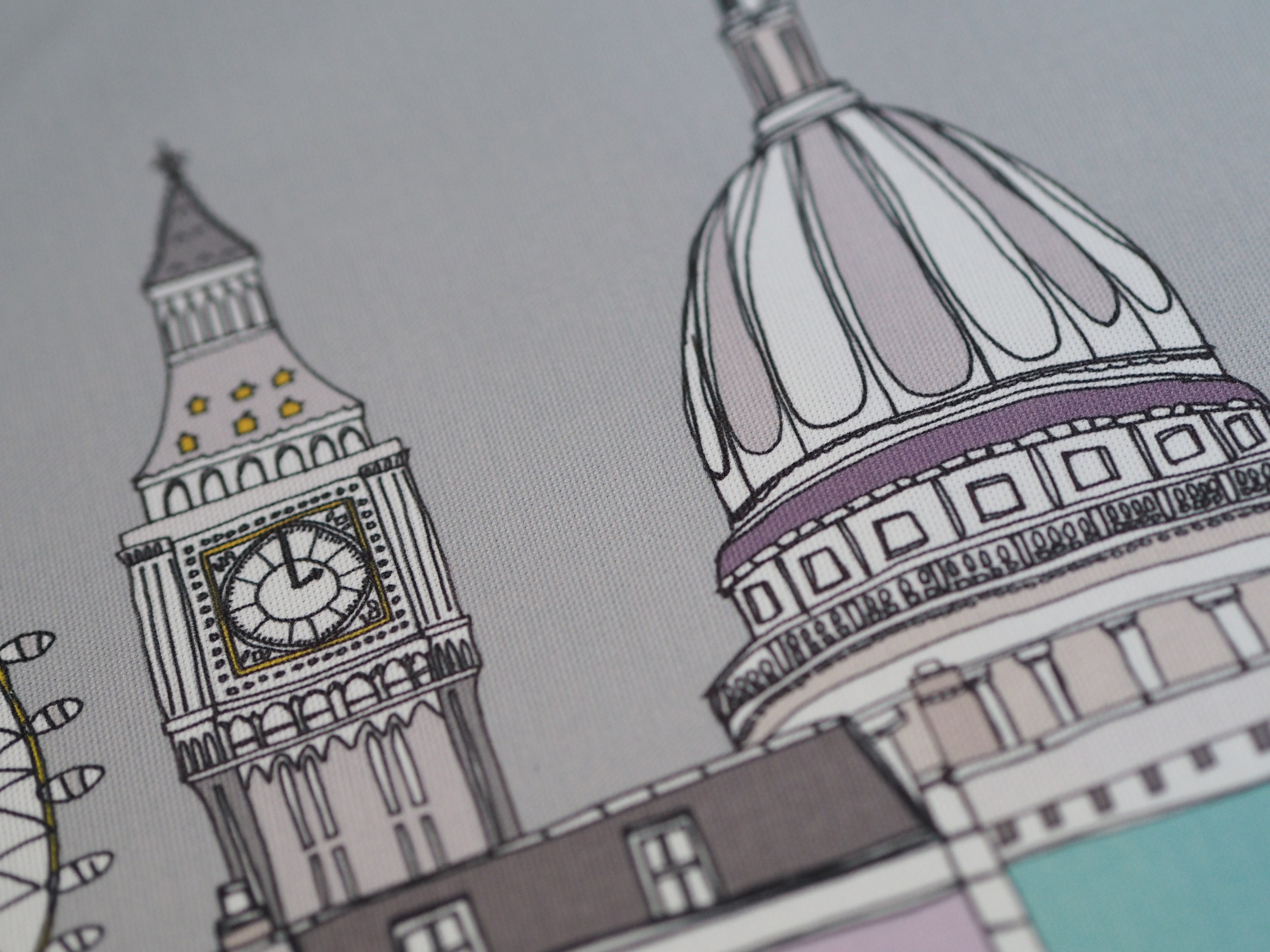 London Tea Towel London Skyline Print London Landmarks - Etsy