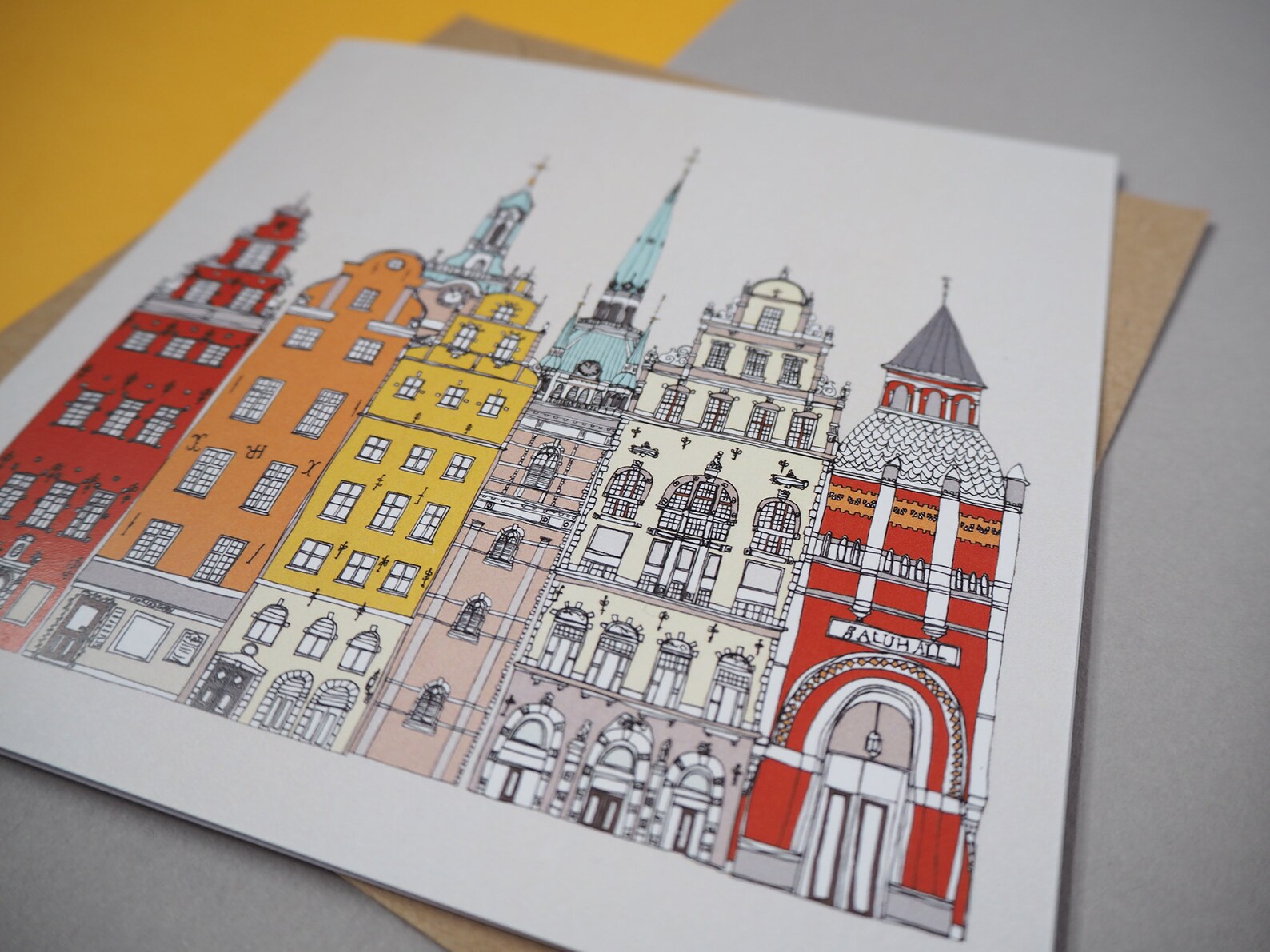 Stockholm Print Greetings Card Scandinavian Design Scandi - Etsy