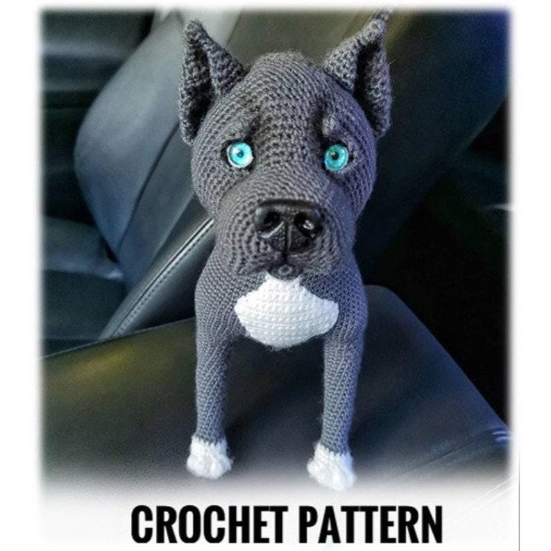 Pit Bull Crochet Pattern, Realistic Dog Amigurumi: Create Your Own Cute ...