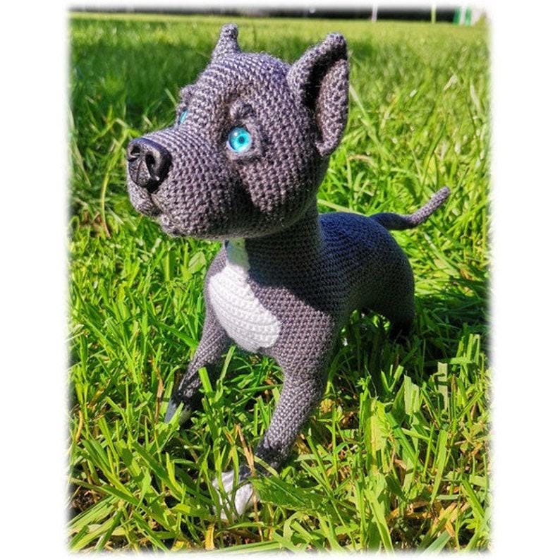Pit Bull Crochet Pattern, Realistic Dog Amigurumi: Create Your Own Cute ...