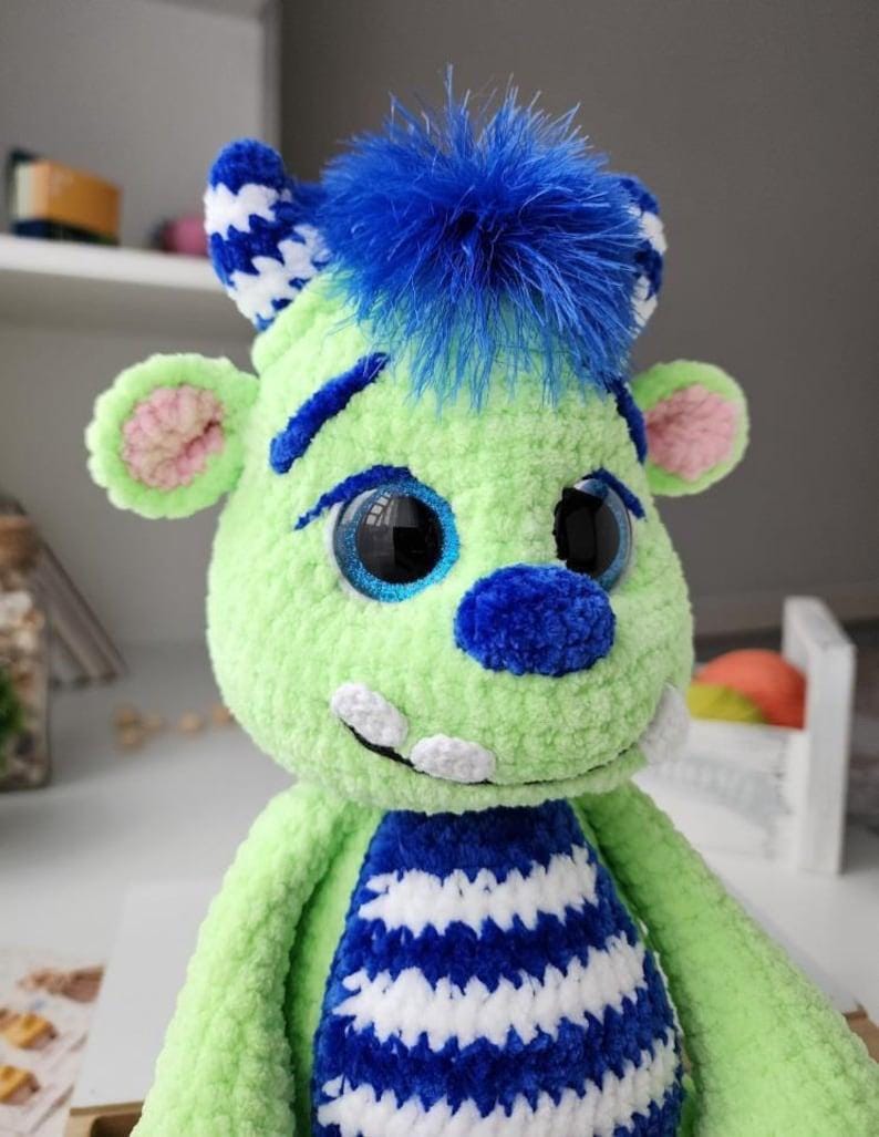 Monster Amigurumi Crochet Pattern, Cute Monster Crochet Pattern, Easy ...