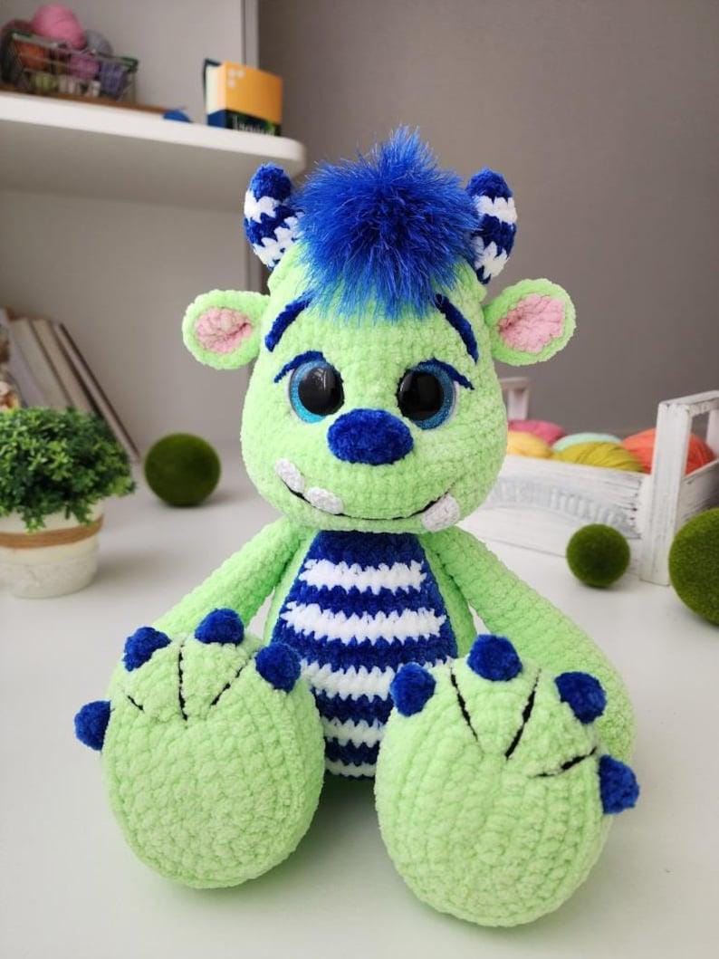 Monster Amigurumi Crochet Pattern, Cute Monster Crochet Pattern, Easy ...