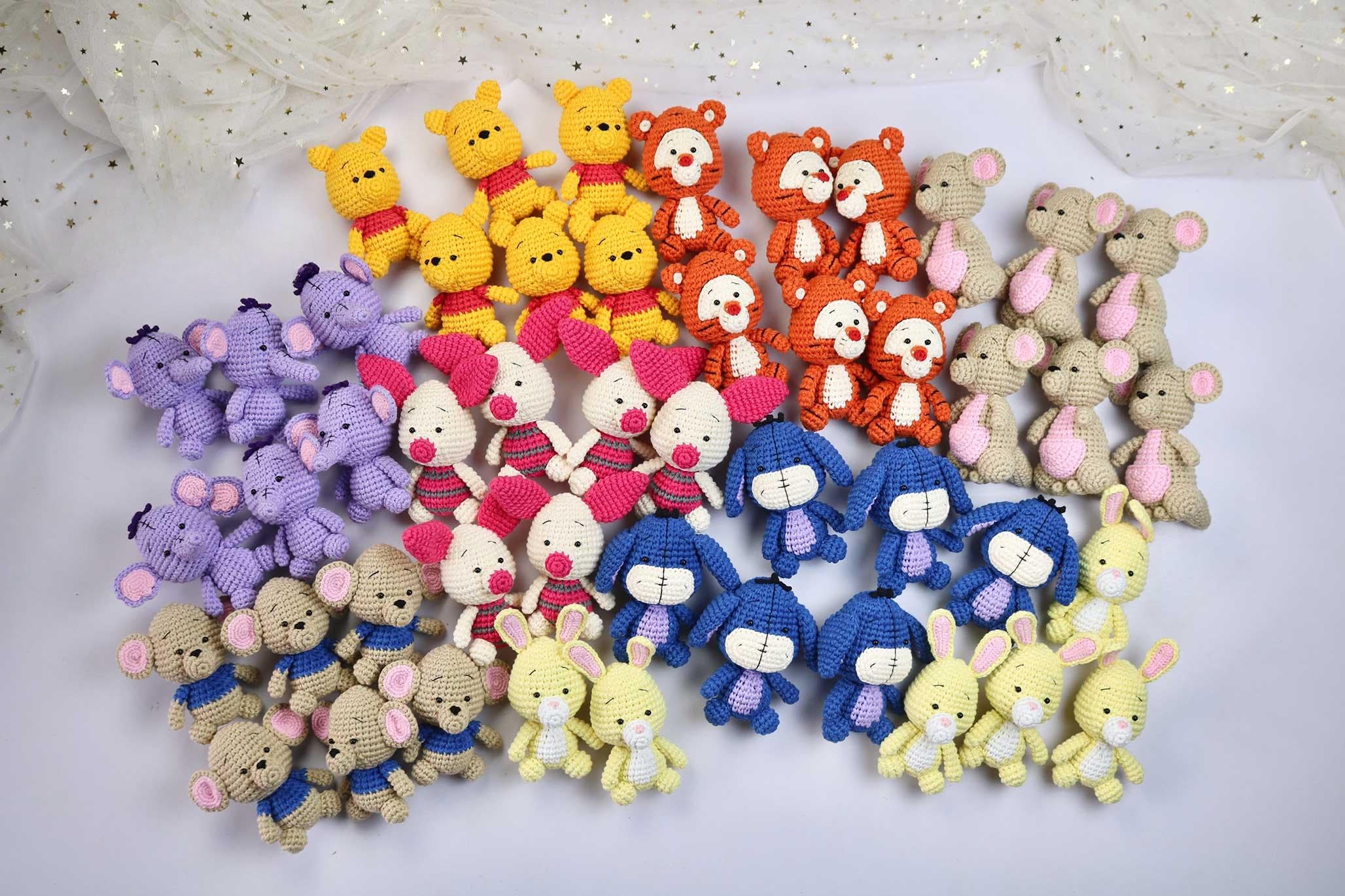 Crochet Pattern 8in1- Bundle Winnie the POOH and Friends Crochet ...