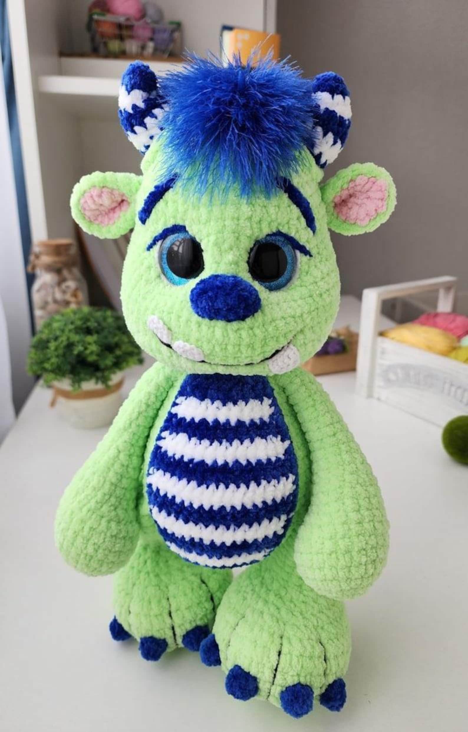 Monster Amigurumi Crochet Pattern, Cute Monster Crochet Pattern, Easy ...
