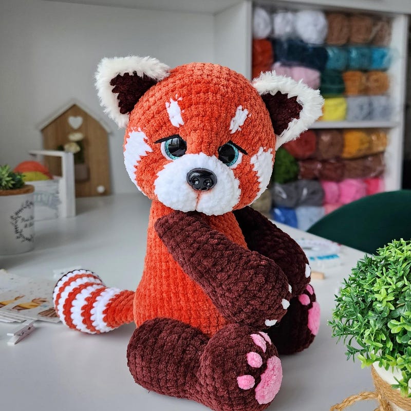 Crochet Red Panda - Etsy
