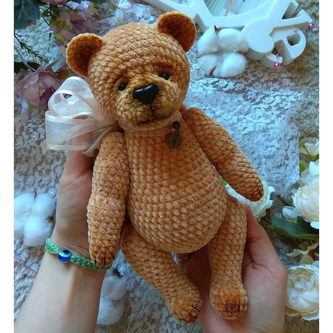 Crochet Teddy Bear Pattern, Amigurumi Teddy Bear, Cute Bear Pattern ...