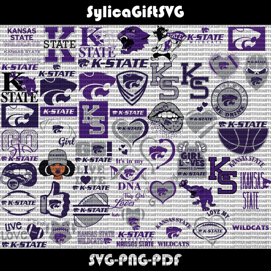 55 Layered Kansas State SVG, Wildcats SVG, University, Layered File ...