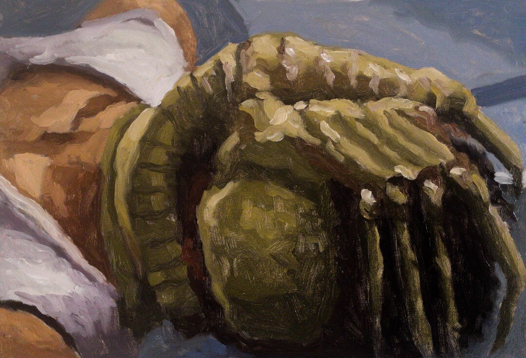 Art Print: Kane and the Facehugger Alien - Etsy