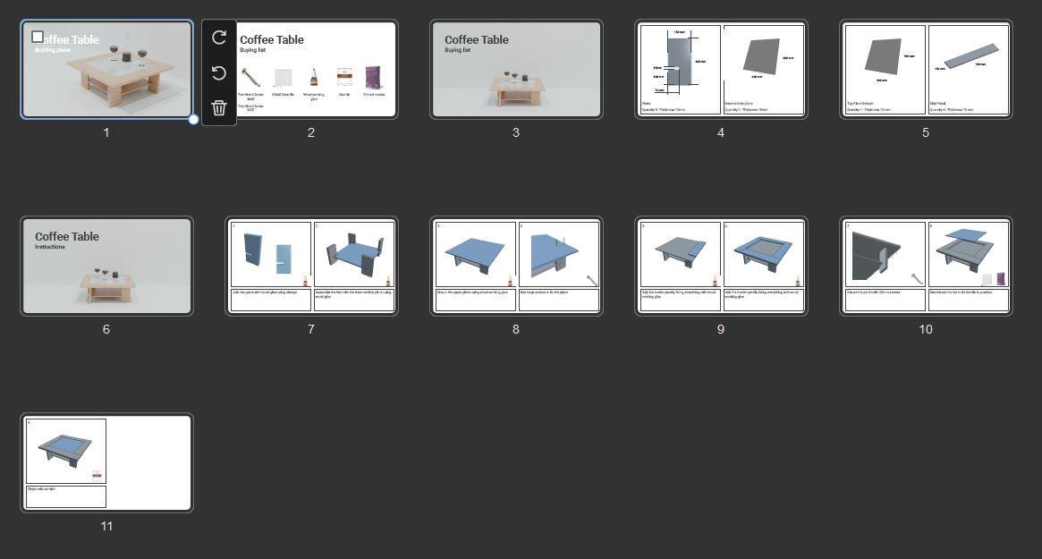 Modern Living Room Table DIY Plans: Italian Design (PDF) - Etsy