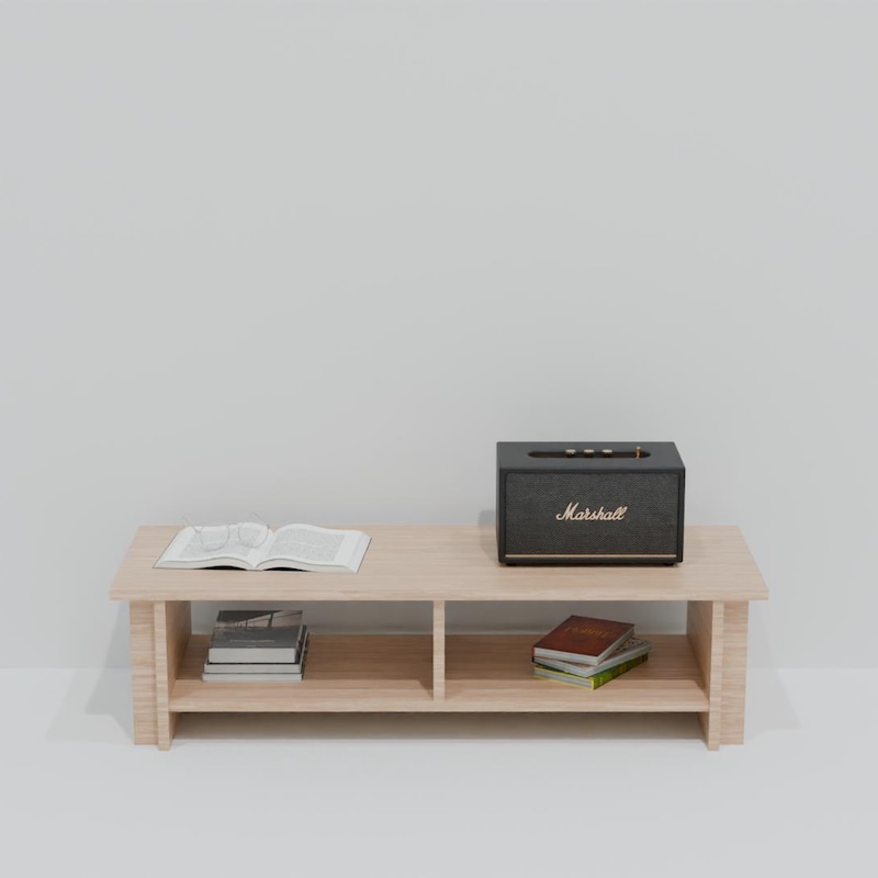 Wood Tv Stand With Light - Etsy