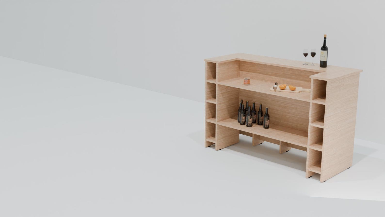 Stylish DIY Bar Counter, DIY Inside Bar Plan, Patio Bar Plans, Outdoor ...