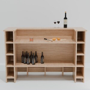 Stylish DIY Bar Counter, DIY Inside Bar Plan, Patio Bar Plans, Outdoor ...