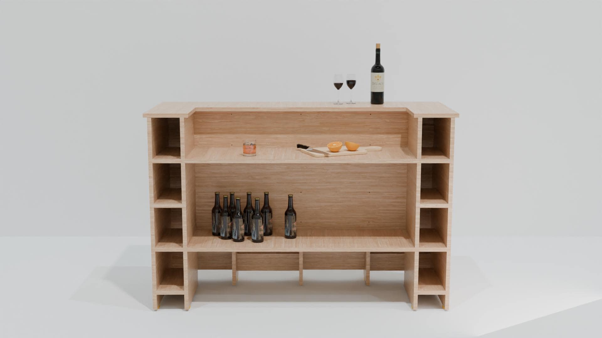 Stylish DIY Bar Counter, DIY Inside Bar Plan, Patio Bar Plans, Outdoor ...