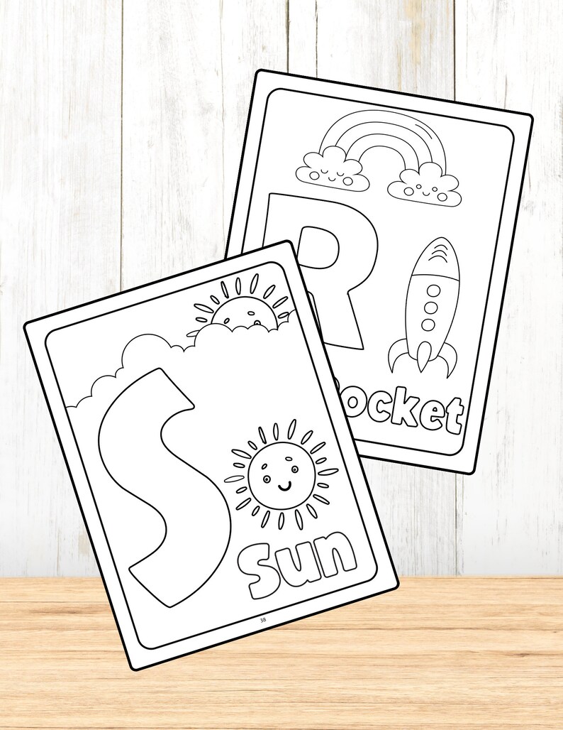 26 Printable Alphabets and Count 1 to 10 Coloring Pages for Preschool ...