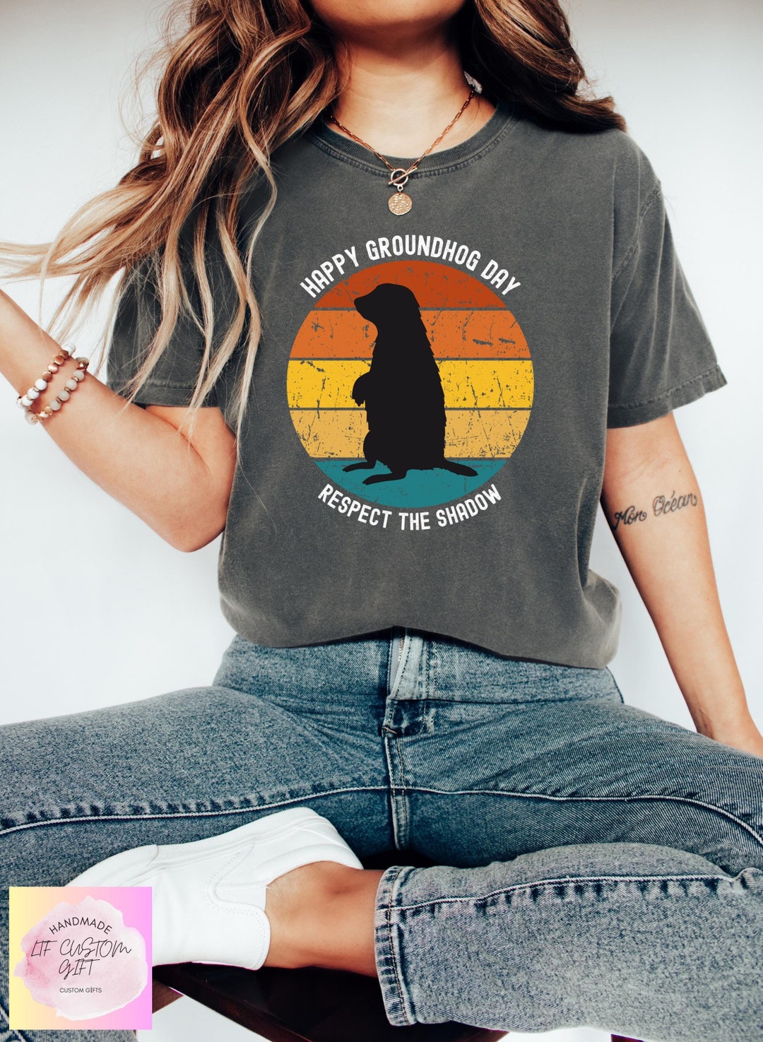 Happy Groundhogs Day Shirt, Groundhog Gifts, Groundhog T-shirt ...