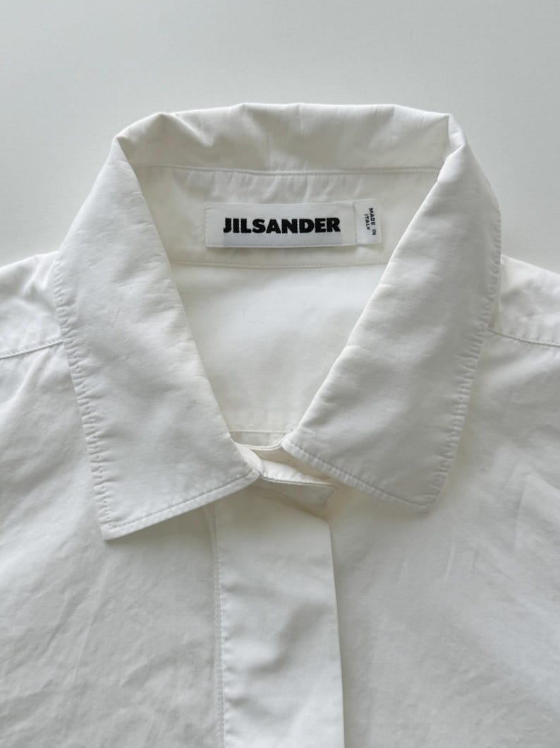 Jil Sander White Cotton Button up Shirt EU 34 / XS / S - Etsy