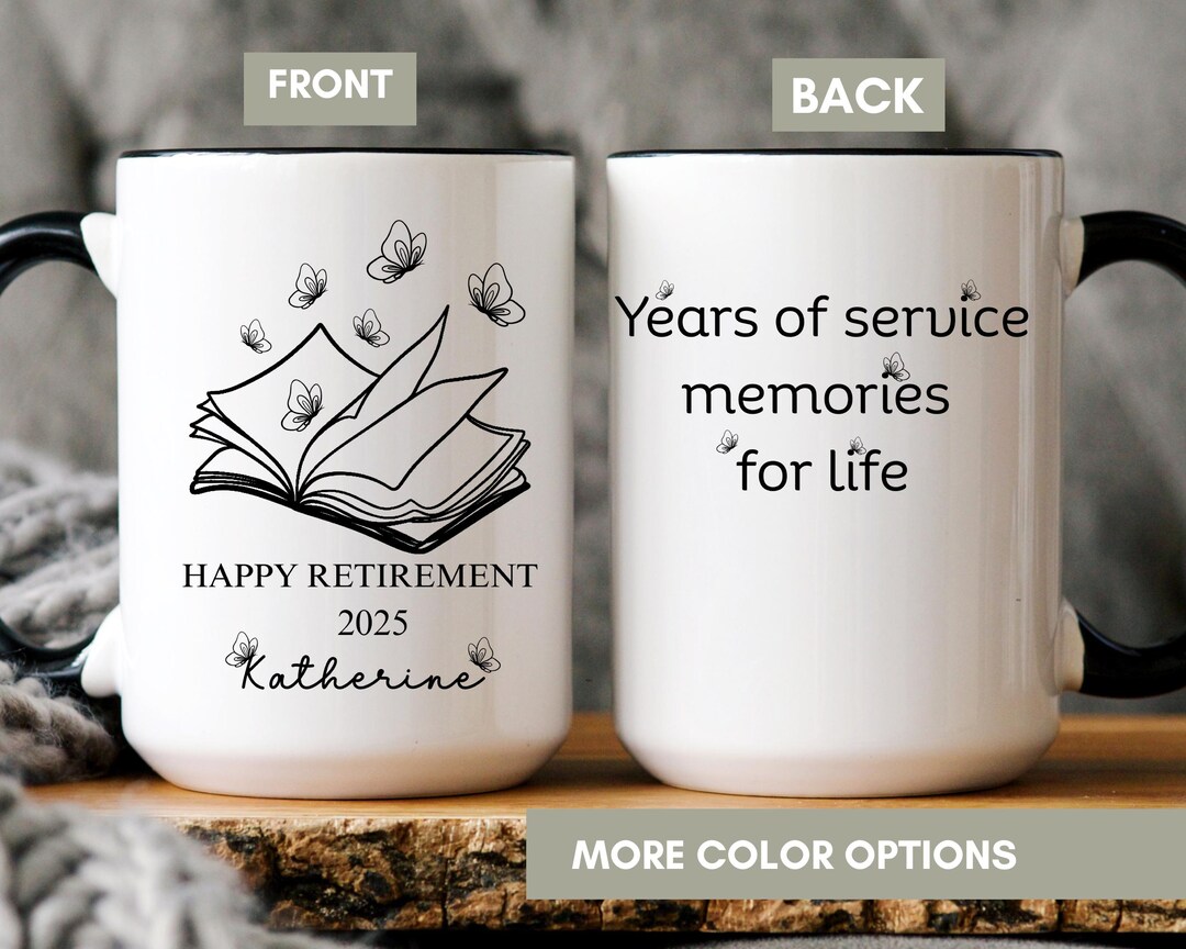 Custom Retirement Mug, Retirement Gifts for Woman, Personalized ...