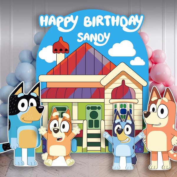 Bluey Party Supplies - Etsy UK